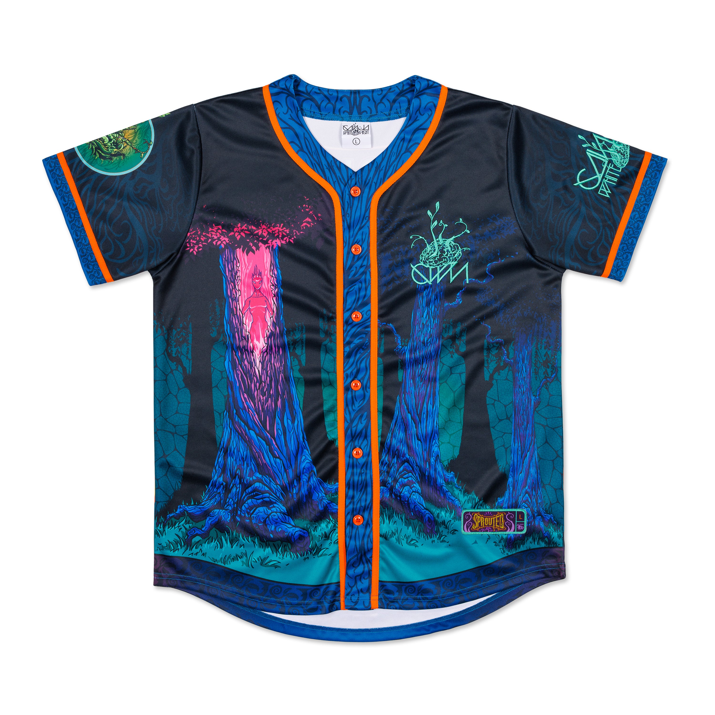 Sprouted Tour Baseball Jersey – Ganja White Night
